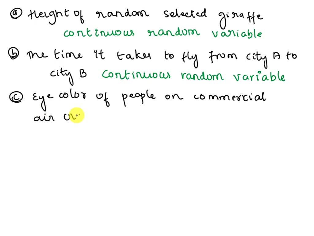Solved Determine Whether The Value Is A Discrete Random Variable