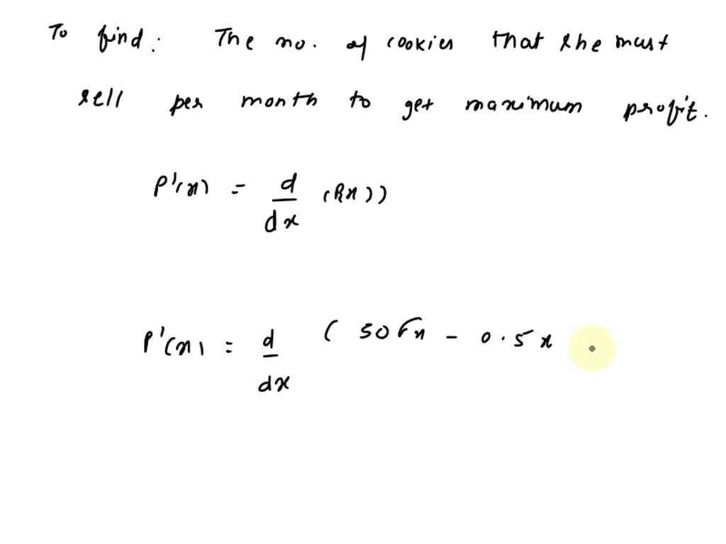SOLVED: Nancy sells cookies at the bus stop every day of the week ...