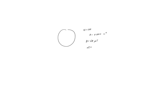 In a physics laboratory experiment a coil with 180 turns...