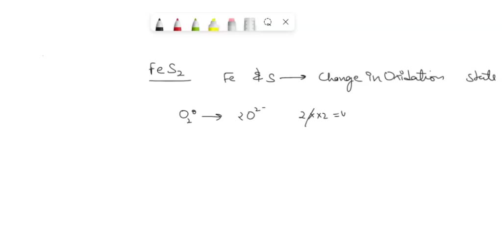 Solved Balance The Following Equation Fes2 O2 Fe2o3 So2 What