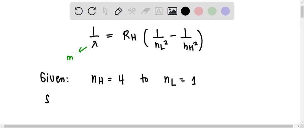 Calculate The Wavelength Of Light Associated With The Transition From N