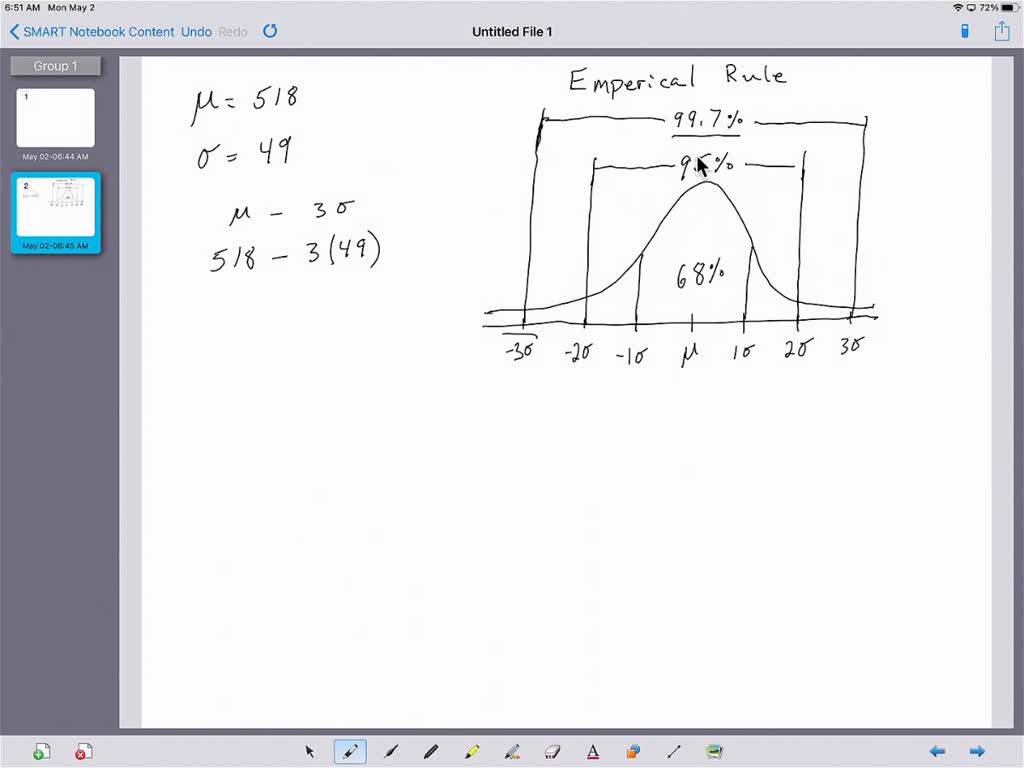 SOLVED: The national average for mathematics on a standardized test in ...