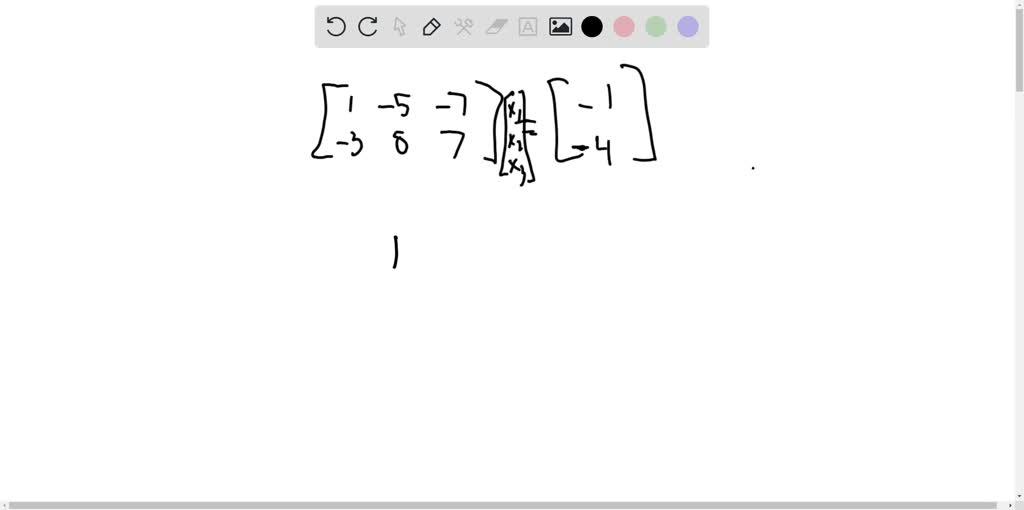 Solved 5 If T Is Defined By Tx Ax Find Vector Whose Image Under T Is B And Determine 