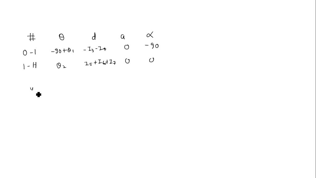 SOLVED: For the given 3-DOF robot: Assign appropriate frames for the ...
