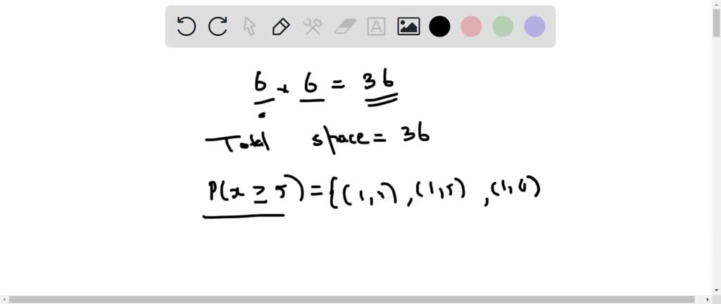 SOLVED: Two different colored dice are rolled simultaneously: What is the probability of getting ...
