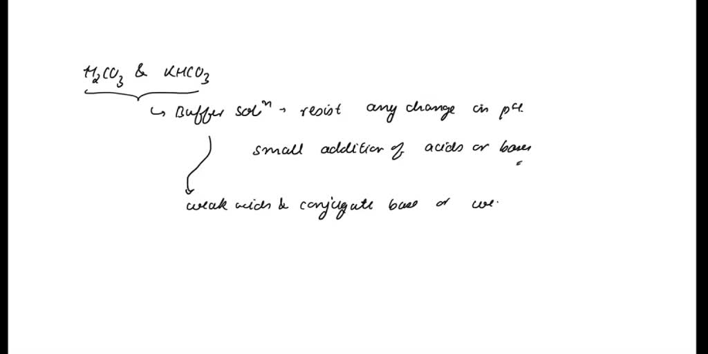 SOLVED: 52. Which of the following could be used to make a buffer system? A) NaCl and NaNO3 B ...