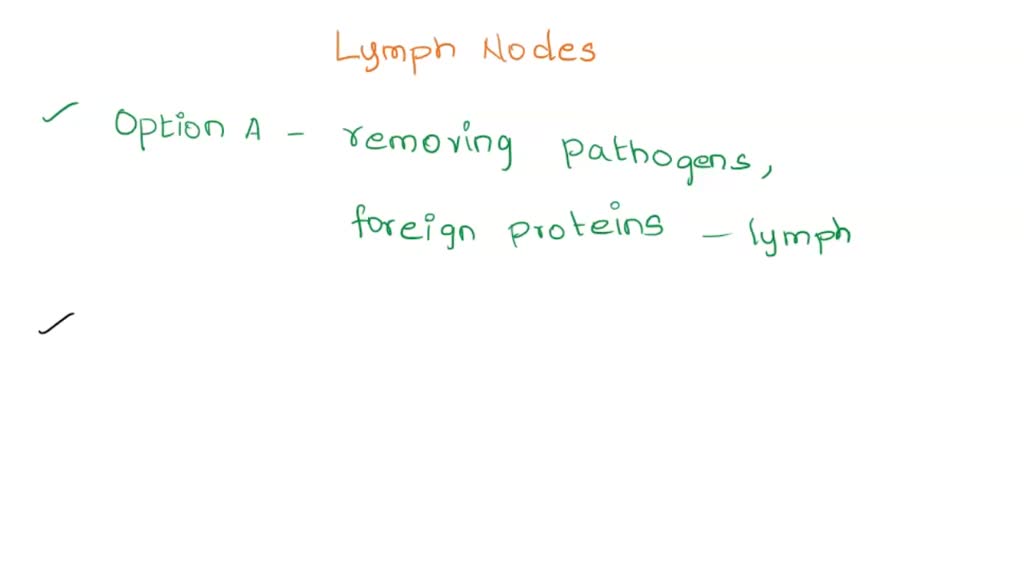 SOLVED: The primary function of lymph nodes is . The primary function of lymph nodes is . A ...