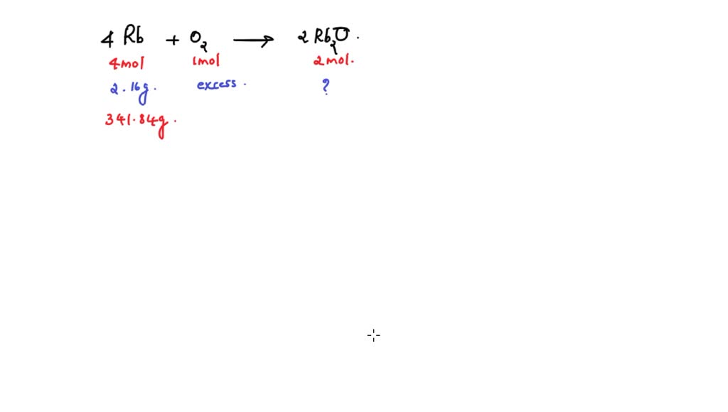 SOLVED: When rubidium metal is exposed to air, two atoms of rubidium, Rb, combine with one atom ...