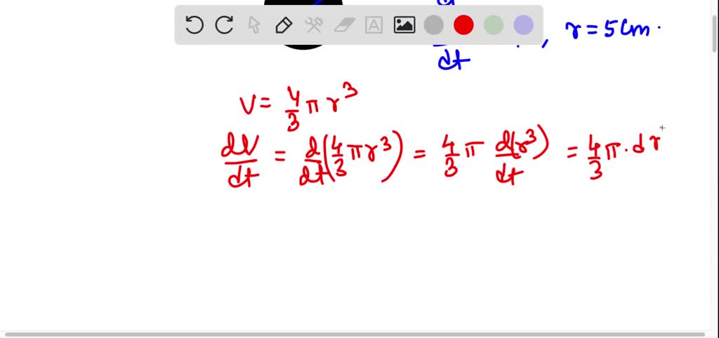 SOLVED: ) A spherical balloon is inflated in such a way that the radius ...
