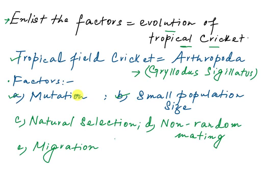 SOLVED: Which evolutionary processes (mutation, small population size ...