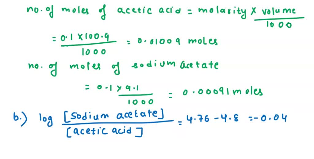 SOLVED: Using the Henderson-Hasselbalch equation, calculate the ...