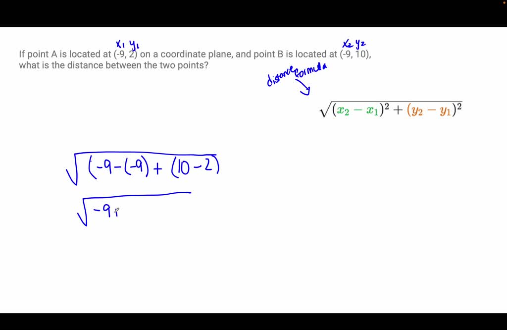 SOLVED: a point lies on x-axis at a distance of 9 unit from y-axis ...