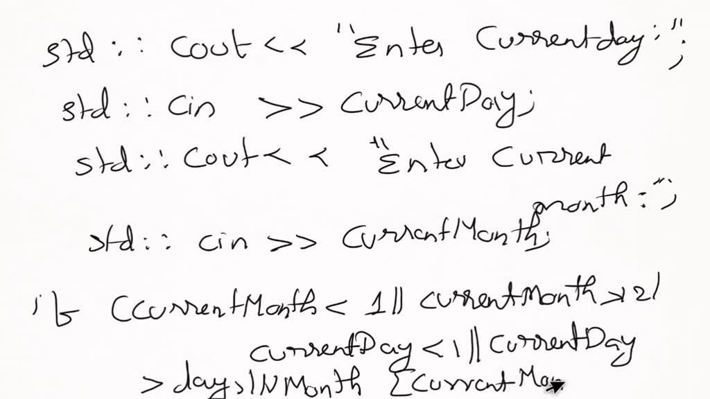 Solved Write A C Program To Input Month Number And Print The Total 7129