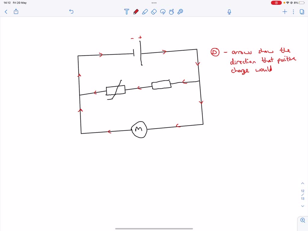 SOLVED: In schematic diagrams, currents are indicated using arrows ...