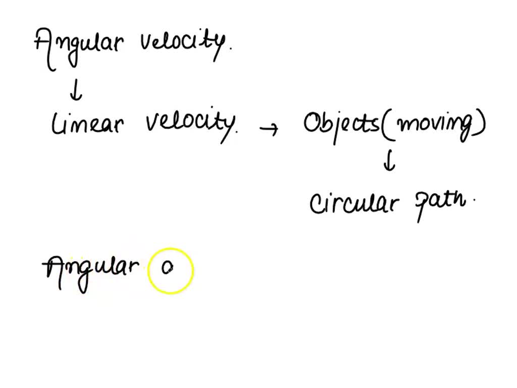 SOLVED: Define what is angular velocity and how to calculate for it ...