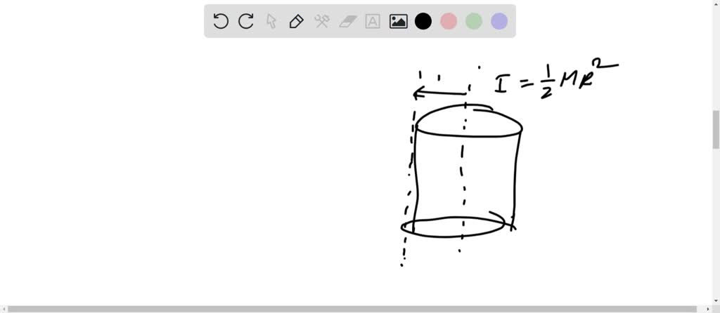 SOLVED: Calculate the moment of inertia for a uniform, solid cylinder ...
