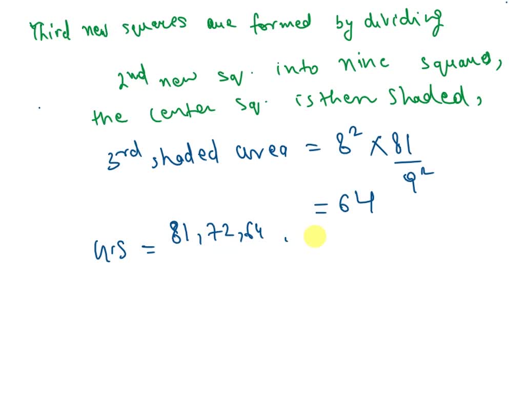 SOLVED: The sides of a square are 27 inches in length. New squares are ...