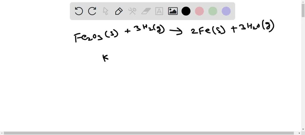 SOLVED: Determine the equilibrium constant for the reaction between ...