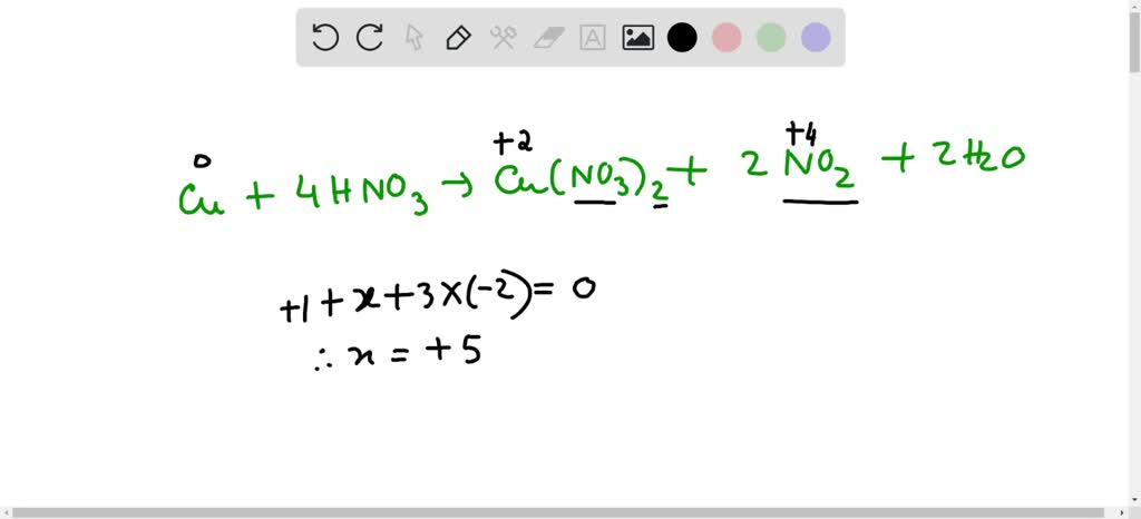 SOLVED: From the equation: Cu + 4HNO3 = Cu(NO3)2 + 2NO2 + 2H2O ...