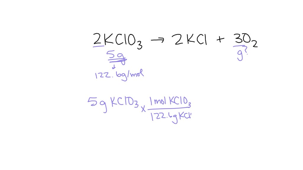 SOLVED: 9 When heated, potassium chlorate decomposes to potassium ...