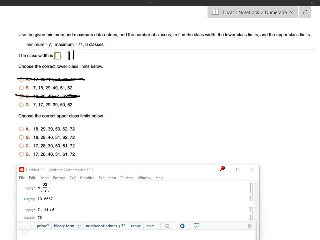 SOLVED Use The Given Minimum And Maximum Data Entries And The Number