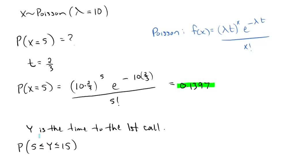 SOLVED: In an office, assume the number of arriving telephone calls has ...