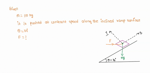[GET ANSWER] 10 a h10 kg crate is pushed at constant speed up the ...
