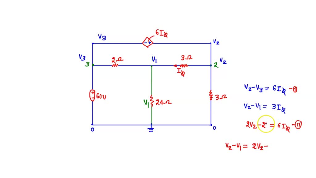 SOLVED: In the circuit shown, use the Node Voltage method to find the ... SOLVED: In the circuit shown, use the Node Voltage method to find the ...