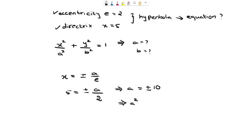 SOLVED: write the rectangular equation for a hyperbola with ...