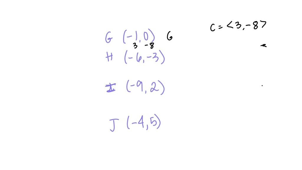 SOLVED: Graph square GHIJ with vertices G(-1,0), H(-6,-3), I(-9,2), J ...