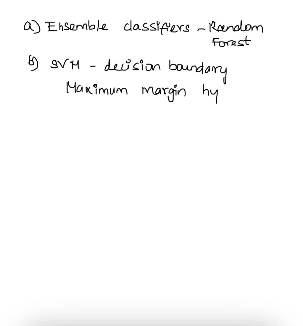 Video Solution Which Algorithm Can Accept Categorical Features Directly Svm Decision Tree