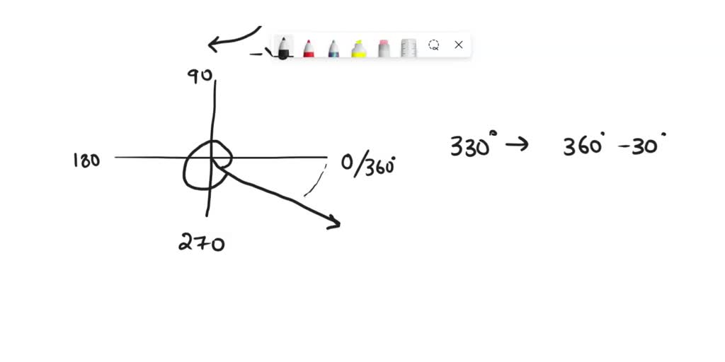 Draw the following angle in standard position: -135° Draw the following ...