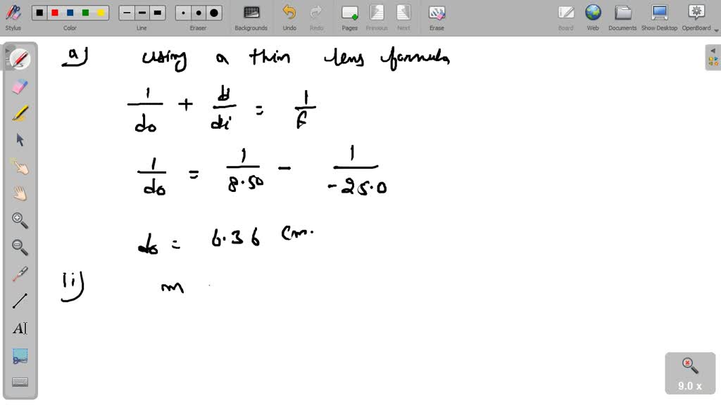 SOLVED: The focal length of a simple magnifier is 8.50 cm . Assume the ...