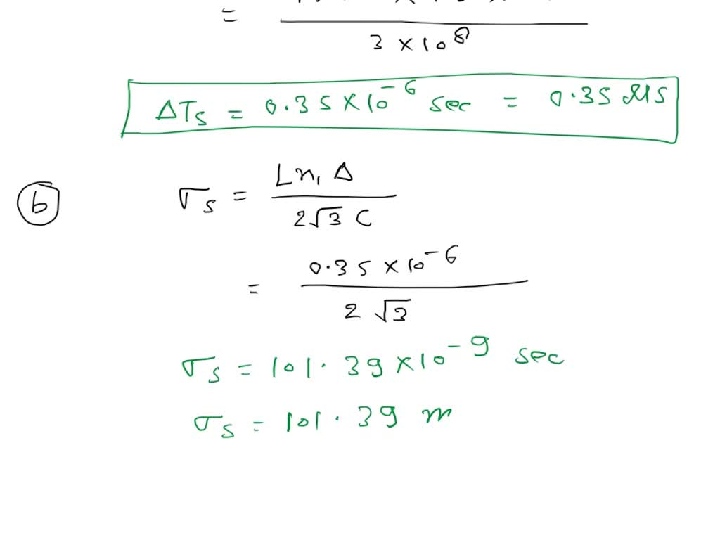 SOLVED: B- A 7 km optical link consists of multimode step index fiber with a core refractive ...