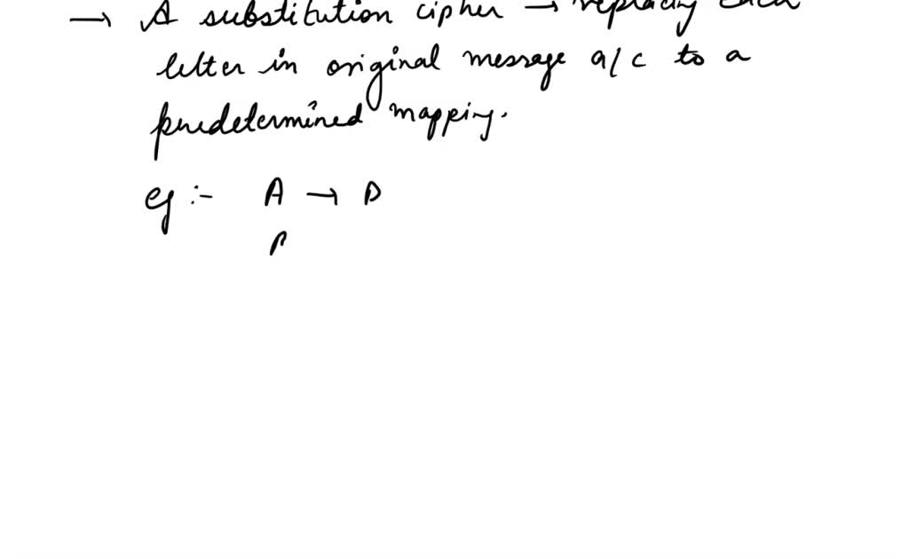 SOLVED: Provide description for transposition cipher and substitution ... SOLVED: Provide description for transposition cipher and substitution ...