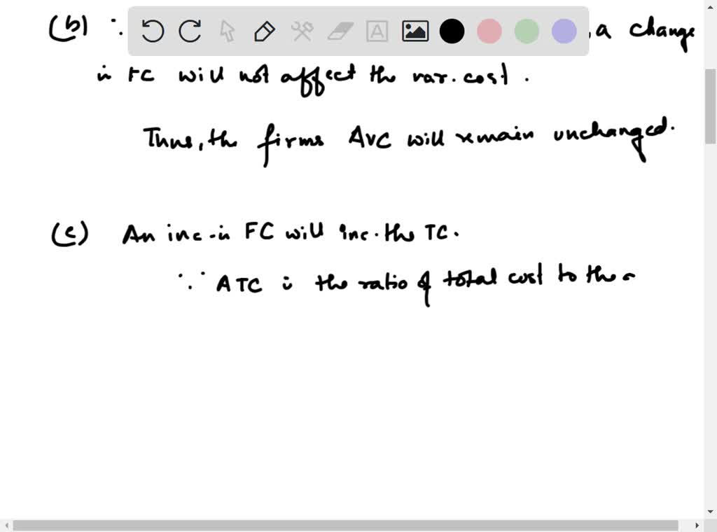 SOLVED: 1.Describe the way in which short-run AFC, AVC, ATC, and MC vary as the output of the ...