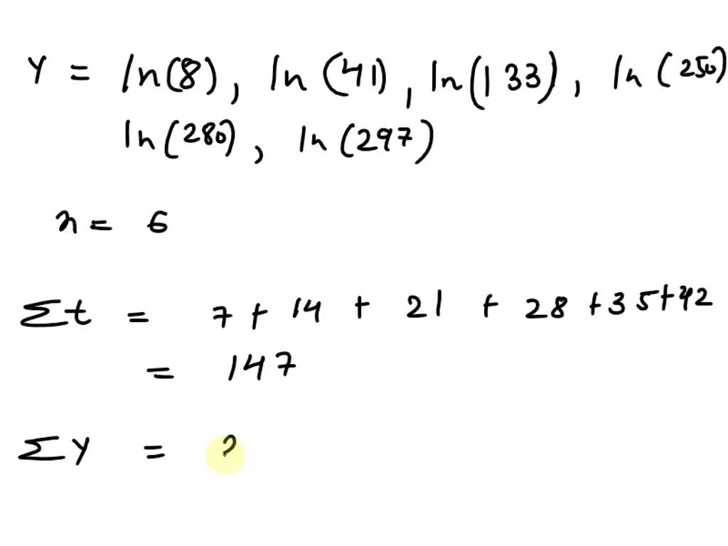 6. Make an appropriate transformation to fit the model P = aebt using ...