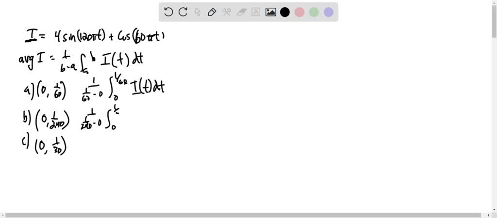 SOLVED: The oscillating current in an electrical circuit is as follows ...