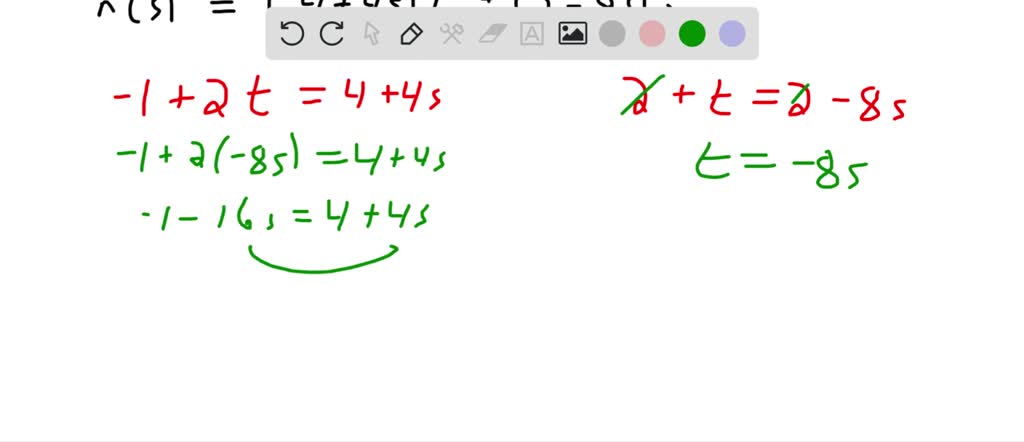 SOLVED: Determine whether the lines L1 and L2 given by the vector ...