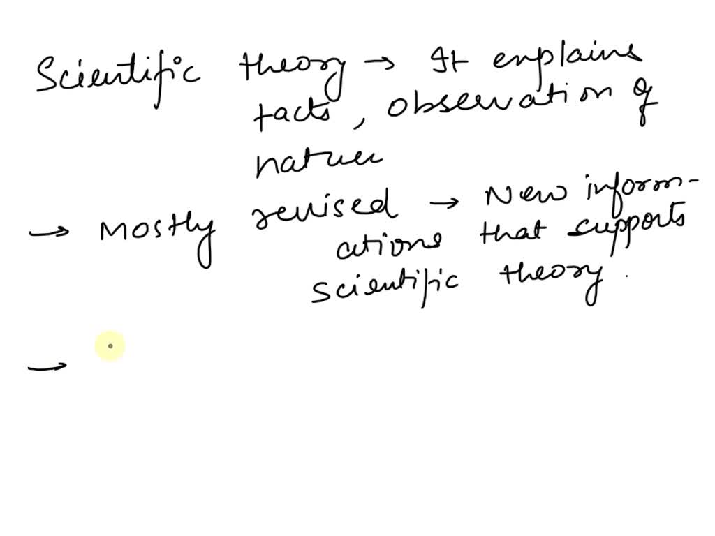 SOLVED: Which situation would result in a theory being replaced rather ...