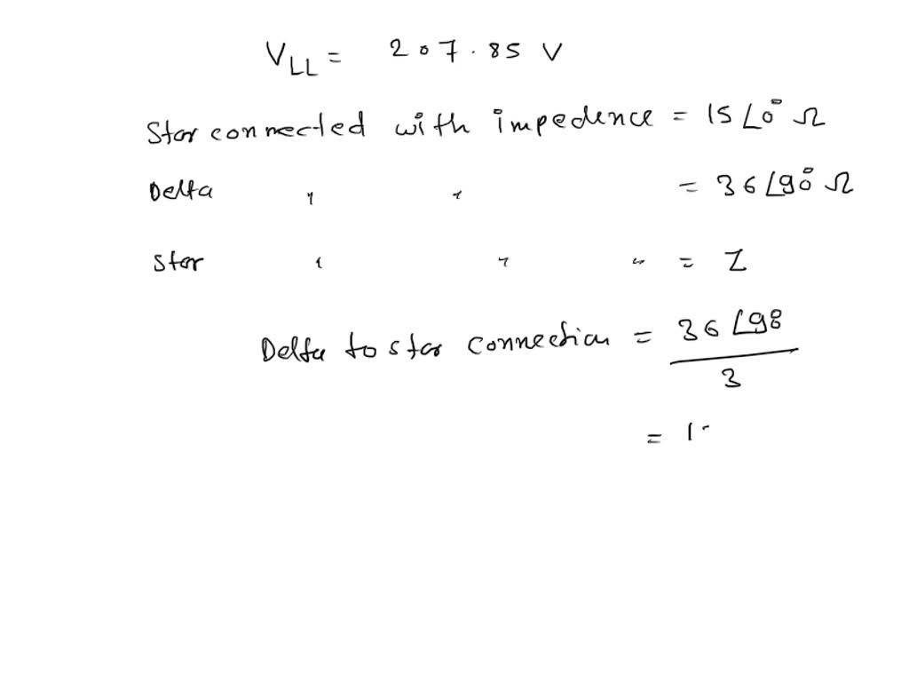 SOLVED: QUESTION 3 3.1 A three-phase, three-wire, 207.85 V, ABC ...