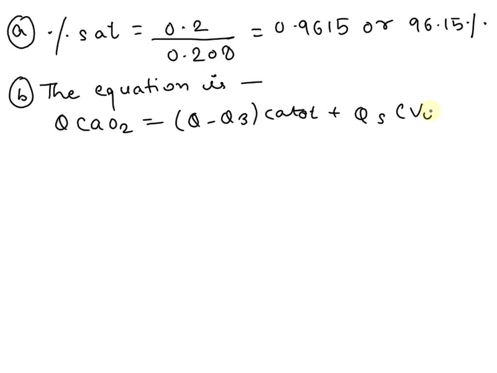 SOLVED: 7) Explain why absolute shunt is not responsive to oxygen ...