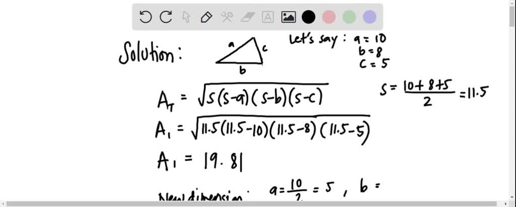 SOLVED: if each side of a scalene triangle is doubled then find the ...