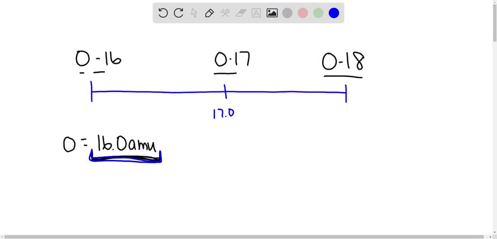SOLVED: The element oxygen consists of three naturally occurring ...