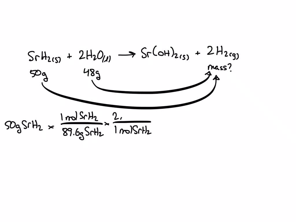 SOLVED: Metal hydrides react with water to form hydrogen gas and the ...
