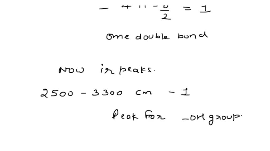 SOLVED: A compound with molecular formula CHN shows two significant ...