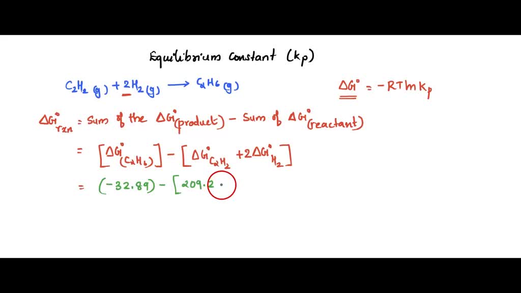SOLVED: Acetylene, C2H2, can be converted to ethane, C2H6, by a process ...