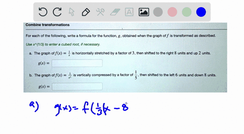 The graph of the cubic function g(x) = x^3 undergoes the...