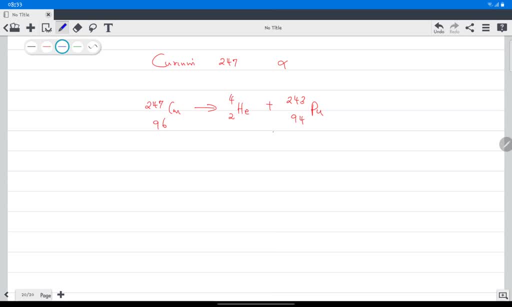 2. Write an equation to represent the decay of curium-247 by alpha ...