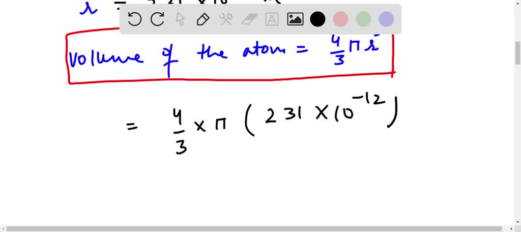 SOLVED: See Period The metallic radius of a potassium atom is 231 pm ...